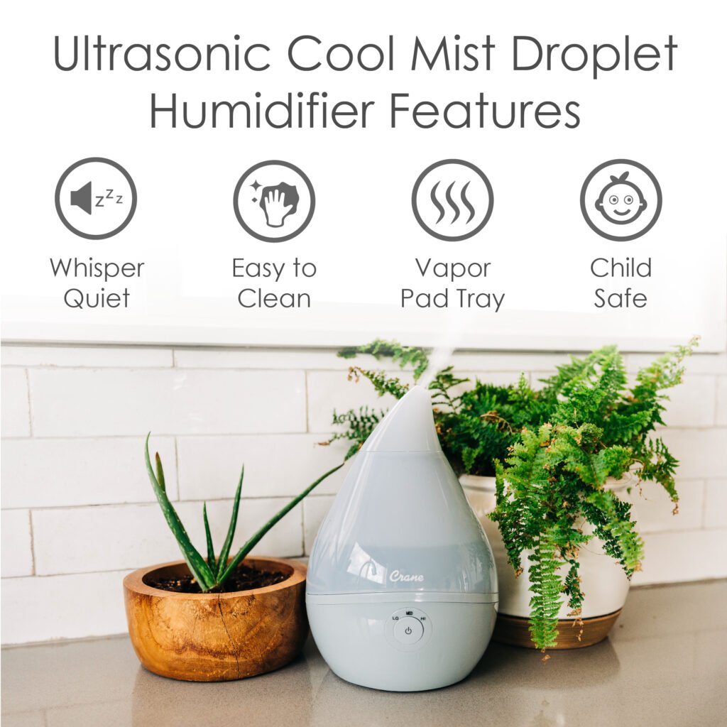 Droplet Filter-Free Cool Mist Humidifier with Vaporizer Function for ...