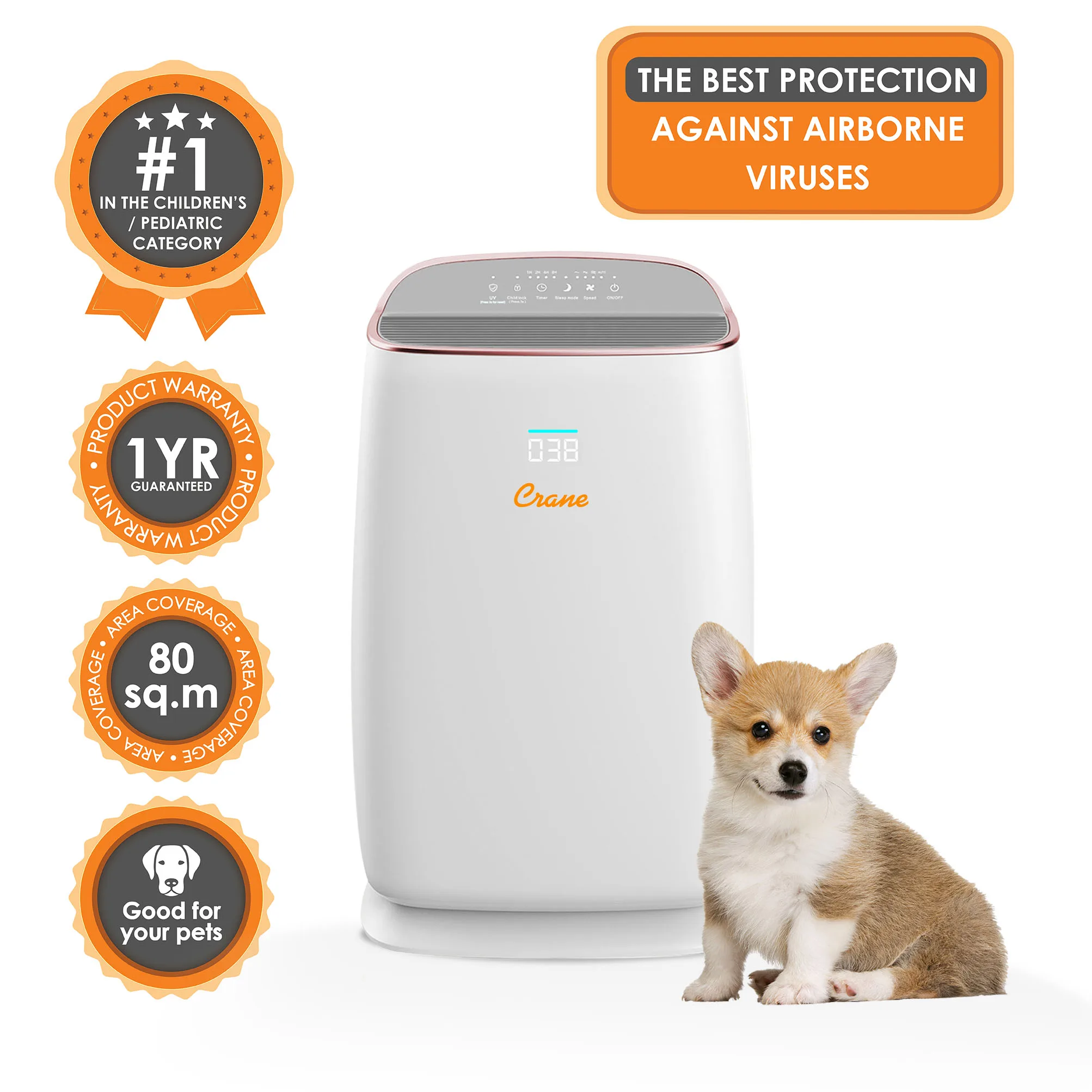 Crane true hepa filter air purifier store
